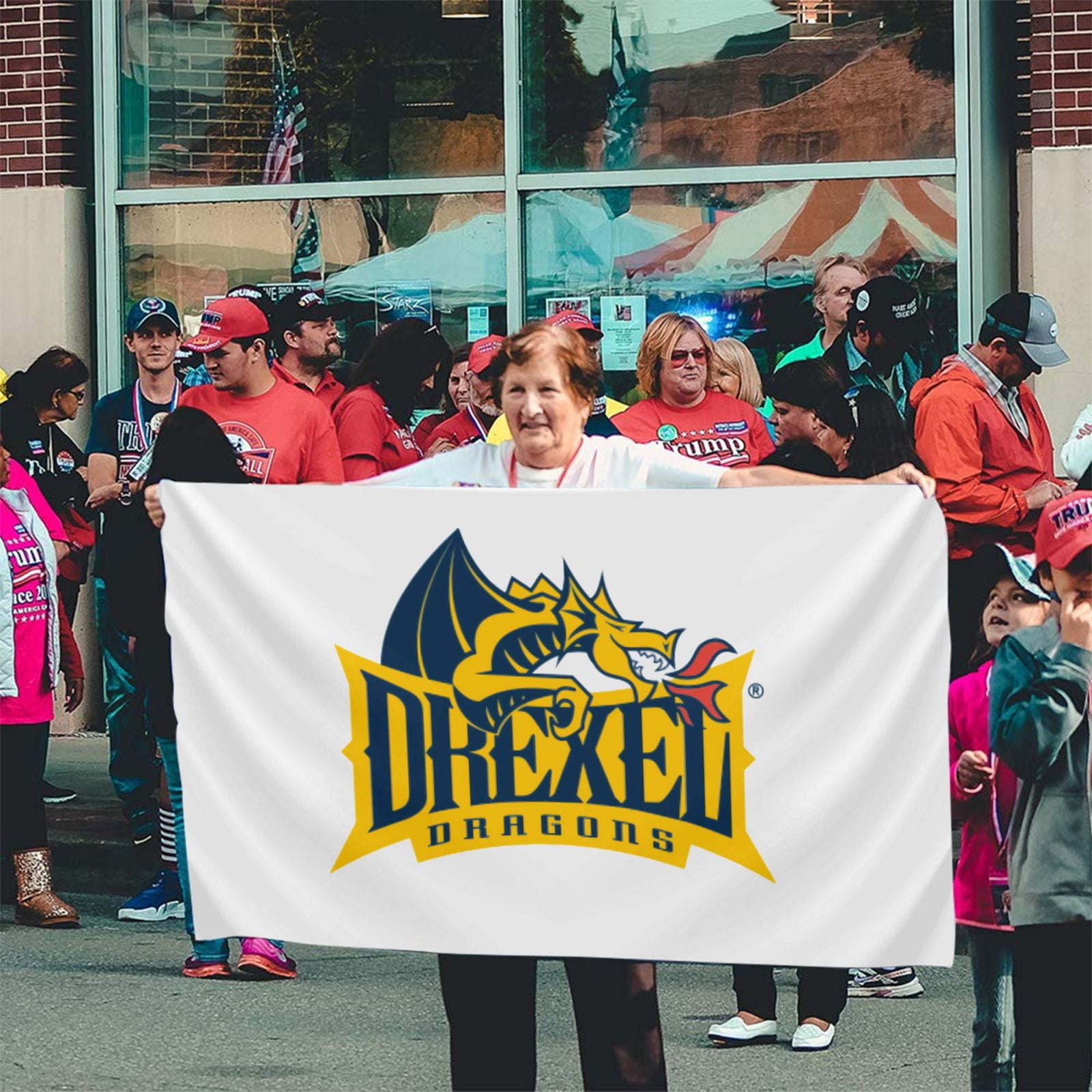 Drexel University Logo Banner Breeze Flag Outdoor Flags Home Flag ...