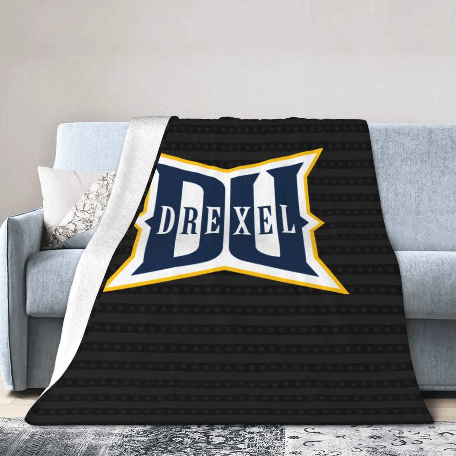 Drexel University Logo Blanket Large Luxury Fleece Soft Anti-Static ...