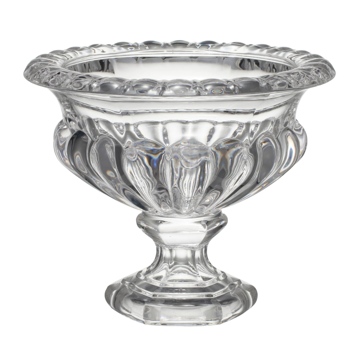 Drey 10 Inch Crystal Glass Bowl, Urn Shape, Vintage Style, Large ...