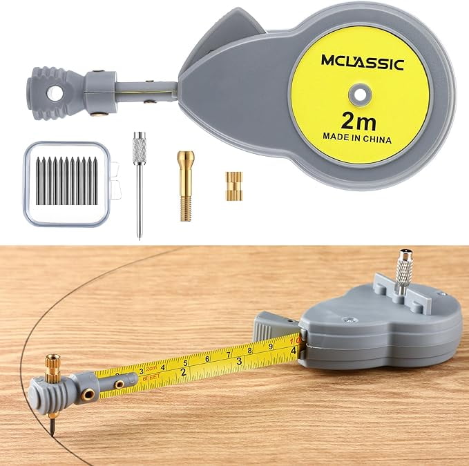 Dreyoo 6.56 ft Rotape Tape Measure Compass with 10 Pencil Leads ...