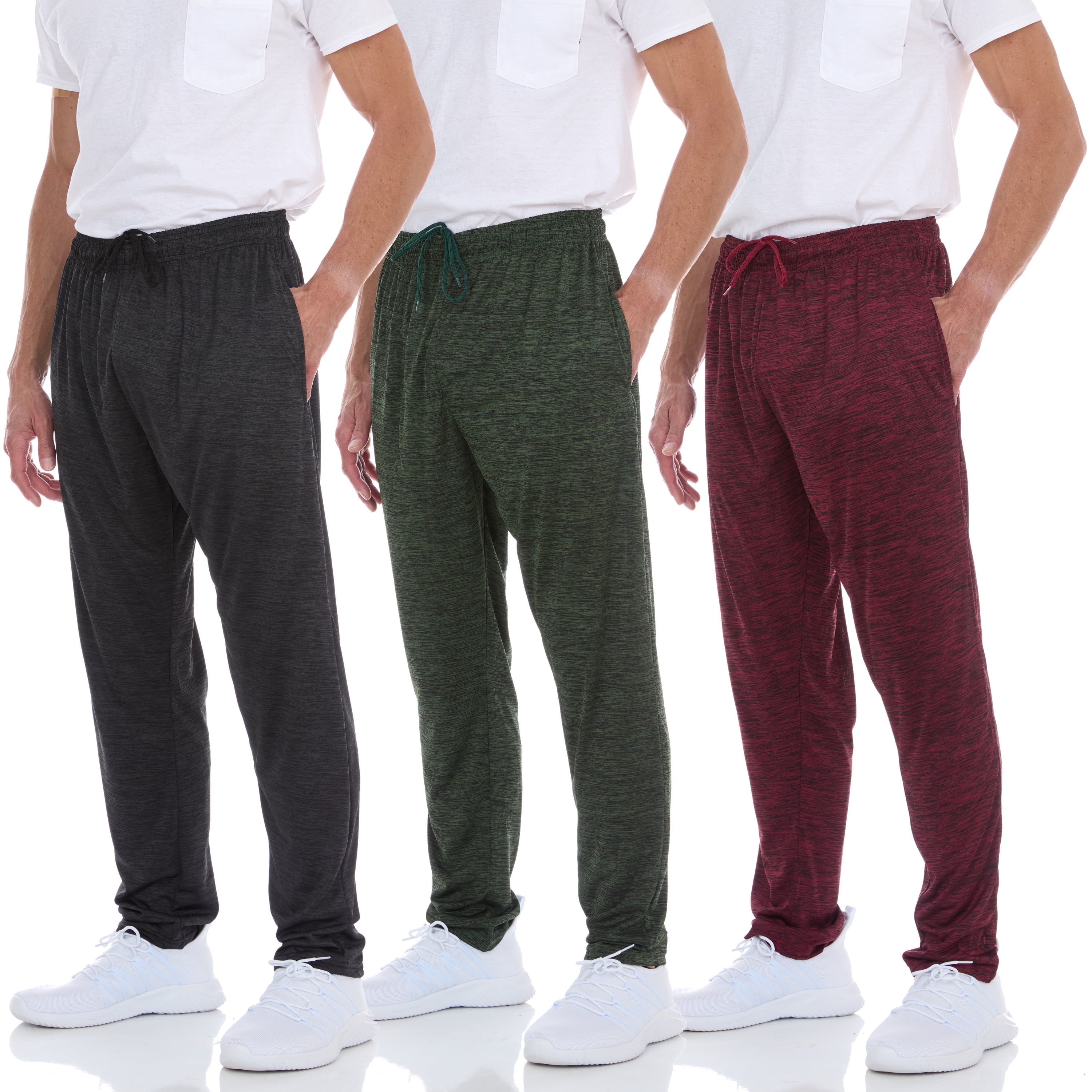 Active Athletic Dri-Fit Pant 3 Pack-Quick Dry, High Performance, Comfy ...