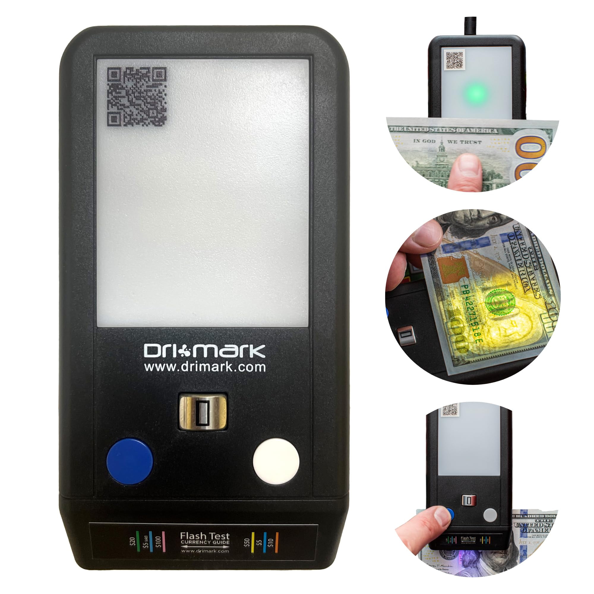 Dri Mark Flash Test Counterfeit Bill Detector, 3 Easy Tests in One ...