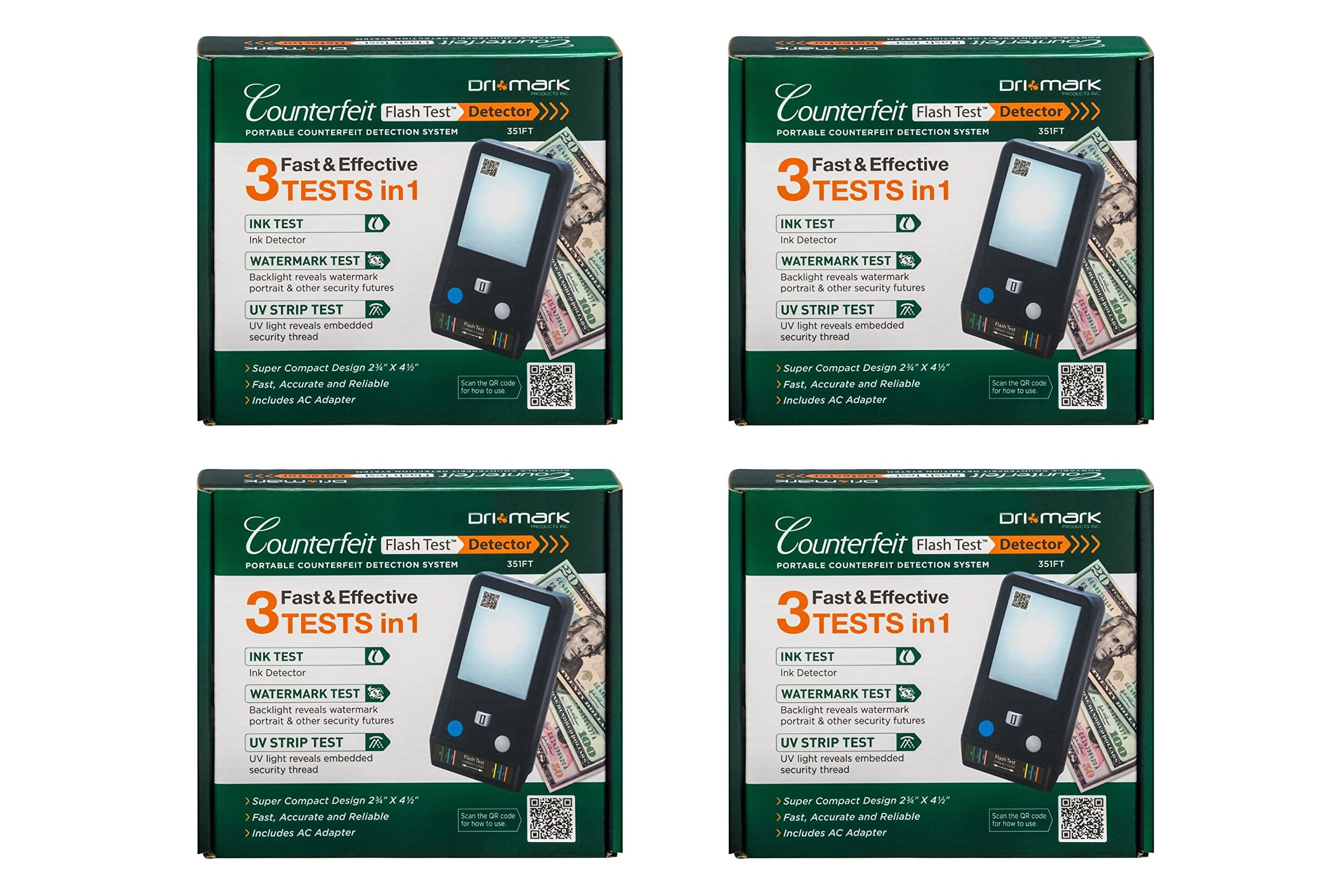 Dri Mark Flash Test Counterfeit Bill Detector, 3 Easy Tests in One ...
