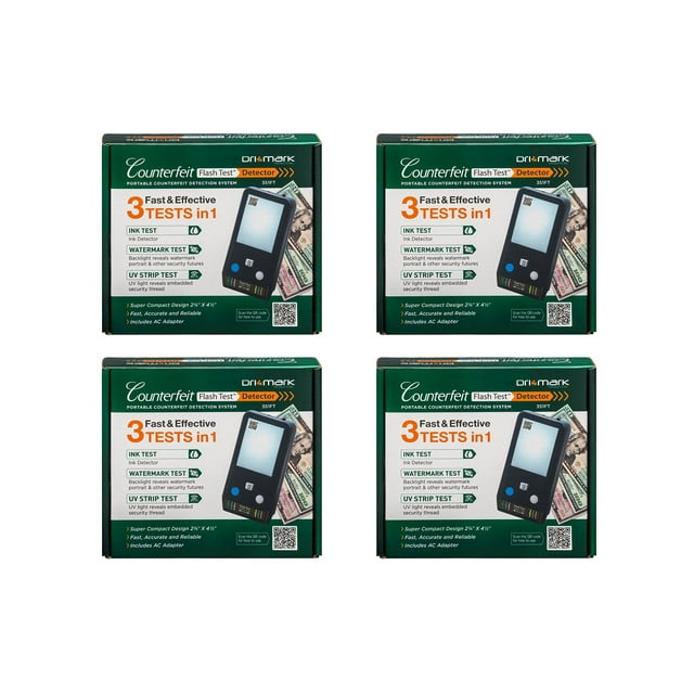 Dri Mark Flash Test Counterfeit Bill Detector, 3 Easy Tests in One ...
