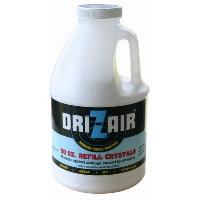 Dri-Z-Air 60 OZ Moisture Absorber Dehumidifier Crystal Refill, Damp ...