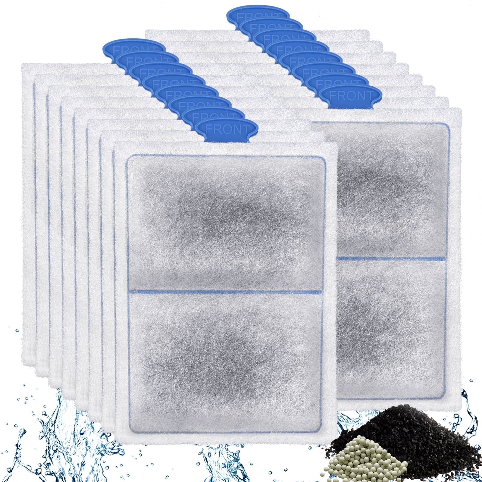 Driamor Aquarium Filter Cartridges 16 Pack for Top Fin PF-L PF20 PF30 ...