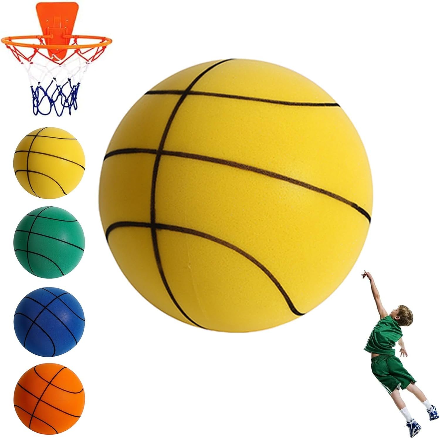 Dribble Dream Silent Basketball and Hoop, Dribble Dream Basketball ...