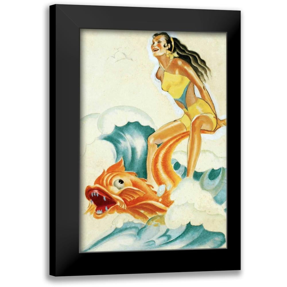 Driben, Peter 11x14 Black Modern Framed Museum Art Print Titled - Mid-Century Pin-Ups - Whisper ...