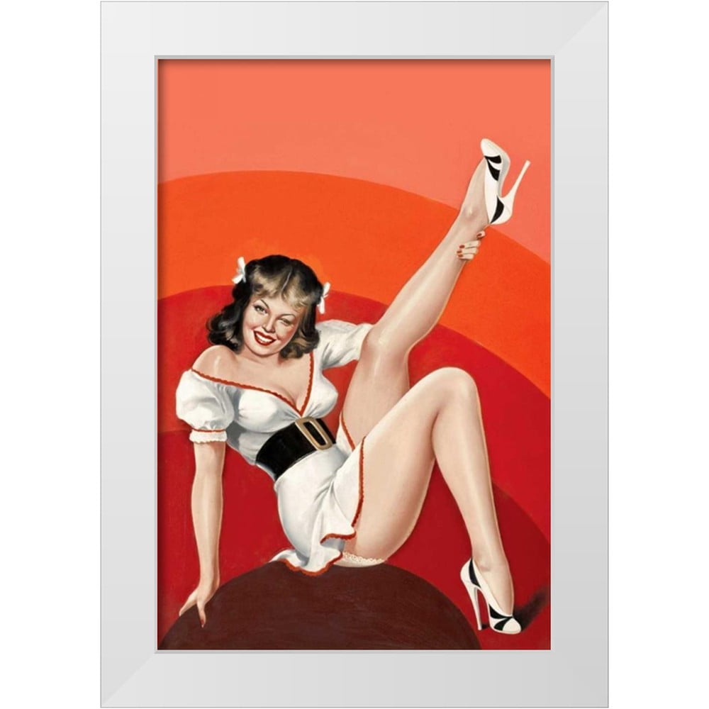 Driben, Peter 11x14 White Modern Wood Framed Museum Art Print Titled - Mid-Century Pin-Ups ...