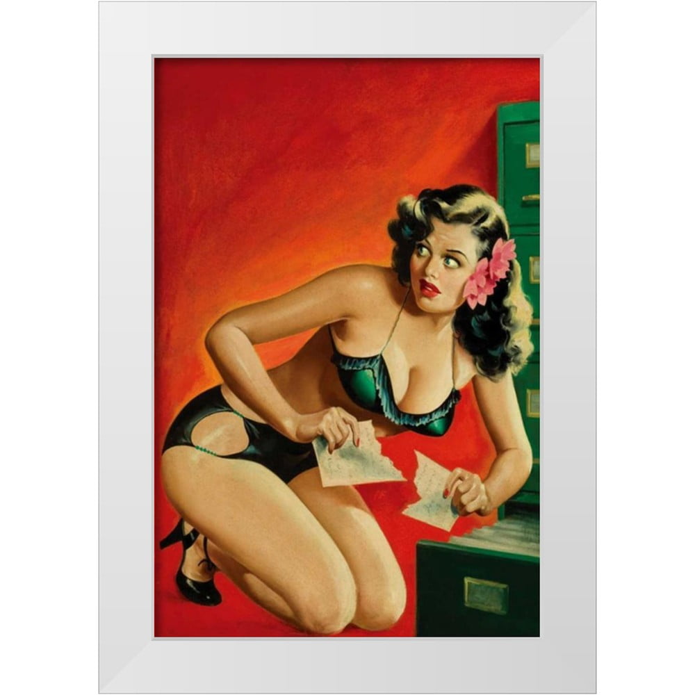 Driben, Peter 11x14 White Modern Wood Framed Museum Art Print Titled - Special Detective Pulp ...