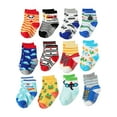 Drie 12PC Boys cotton socks Baby Boys Grips Socks Kids Toddlers Infants ...