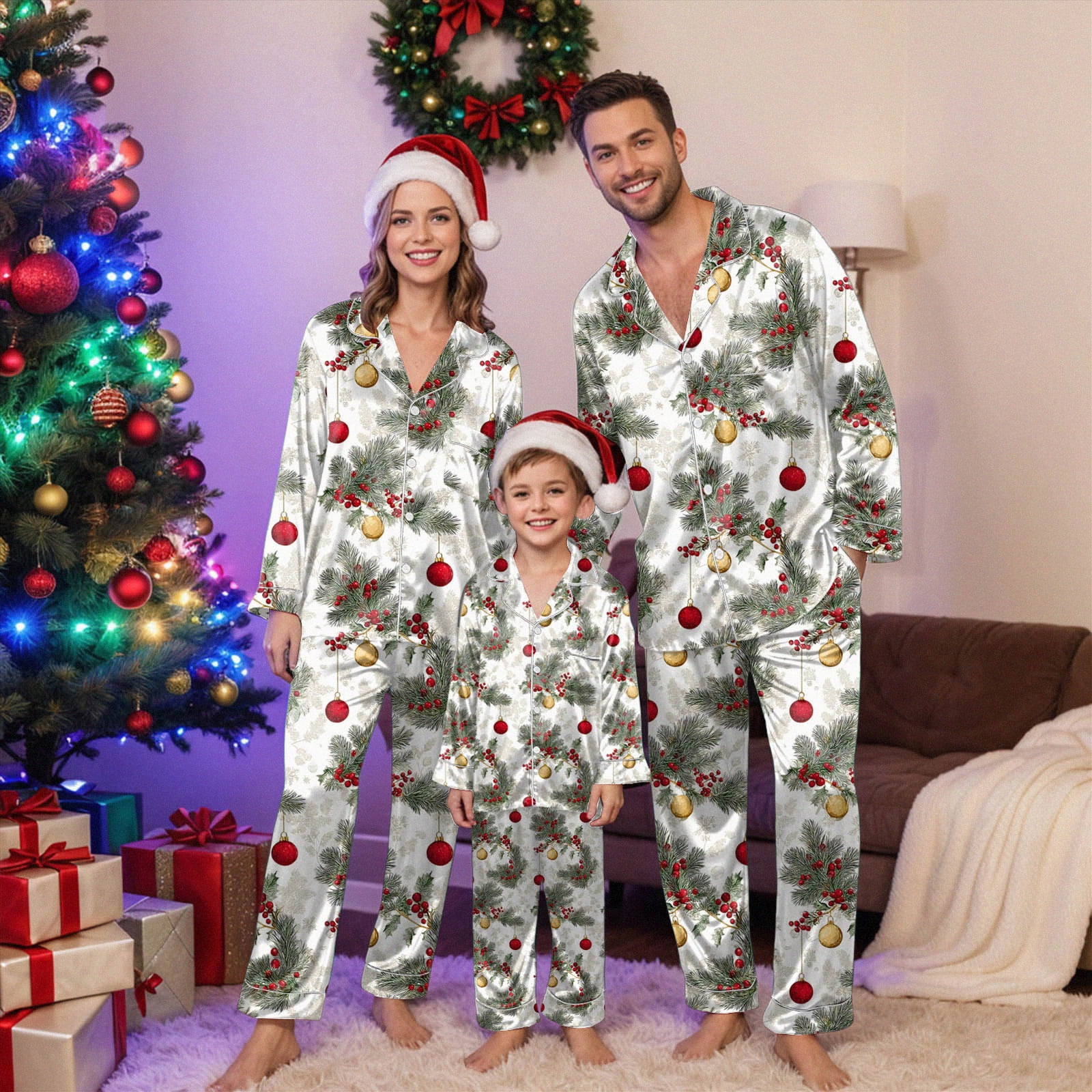 Drie Christmas Family Pajamas Family Christmas Pajamas Matching Sets ...