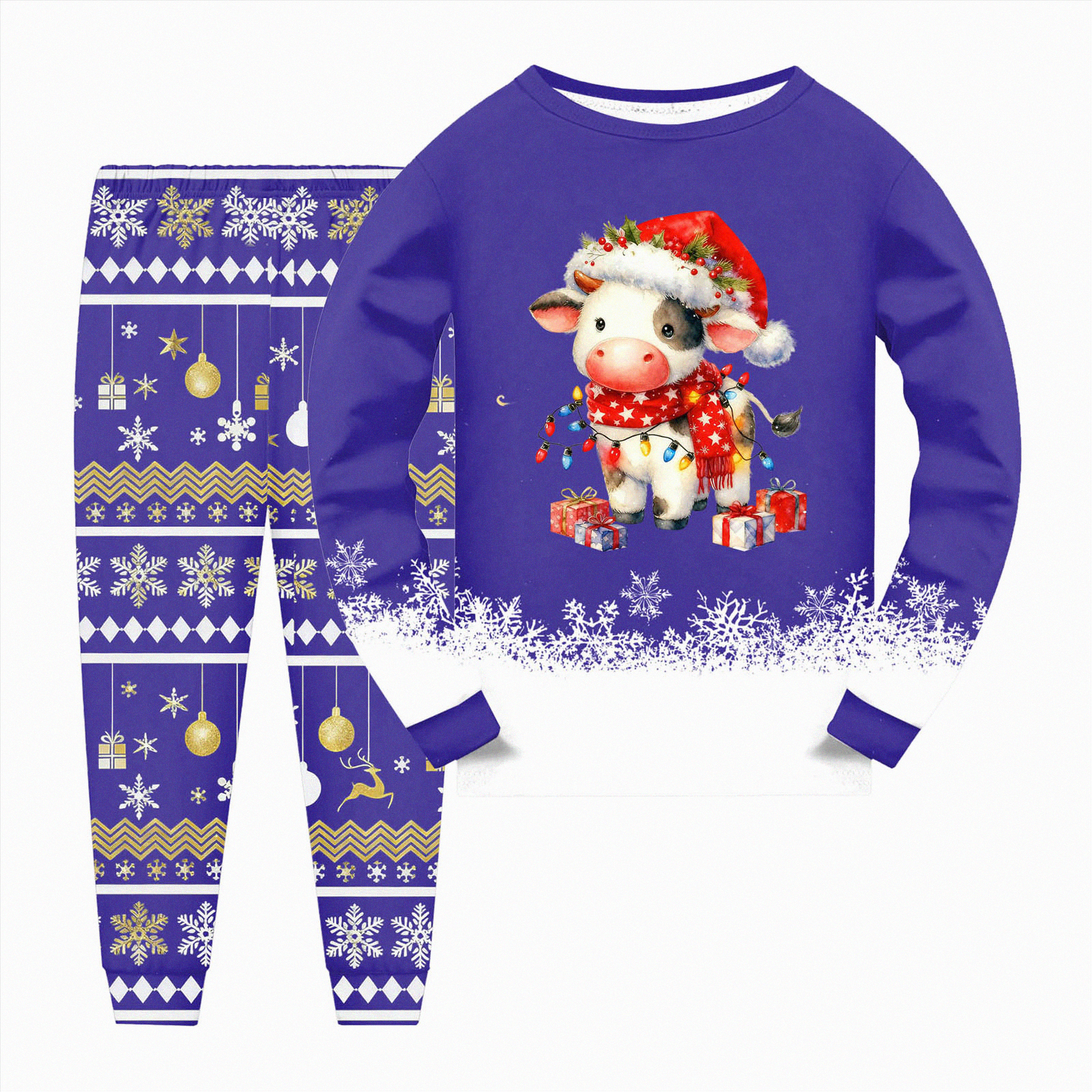 Drie Christmas Pajamas for Ki'ds Bo'ys & Gi'rls Snug Fit Christmas ...
