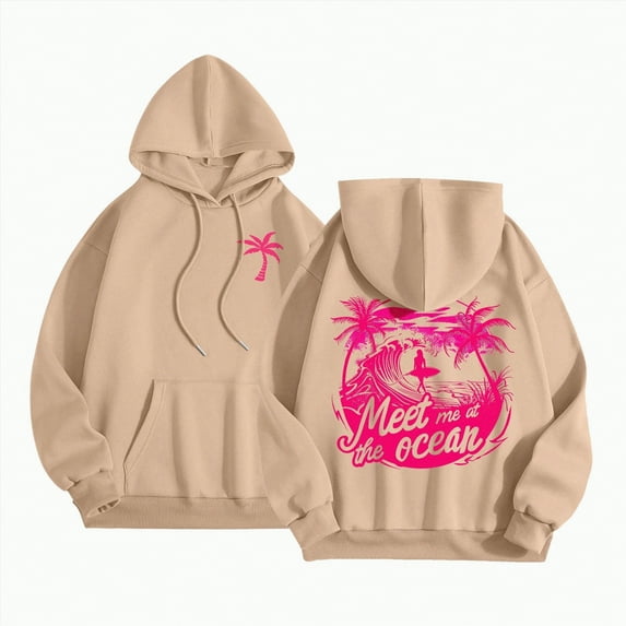 Drie Hoodies for Women Graphic Design Women's Letter Print Long Sleeve ...