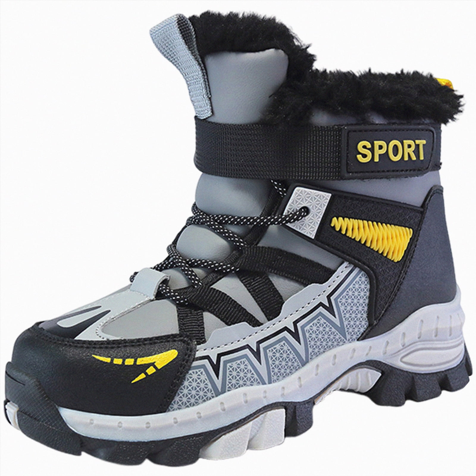 Drie Ki'ds Snow Shoes Gi'rls Bo'ys Gi'rls Snow Boots Water-resistant ...
