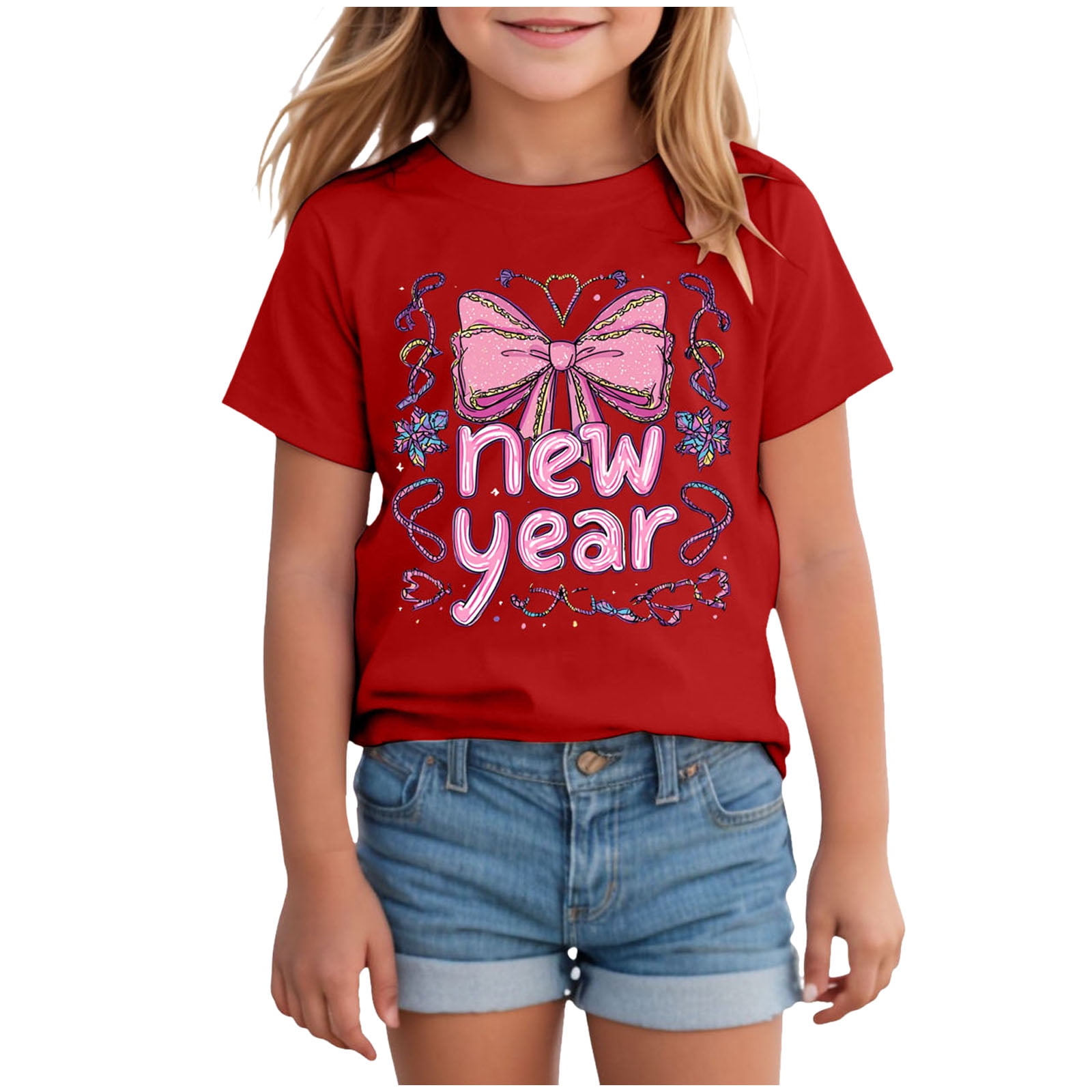 Drie New Year Tshirt 2025 Printed Short Sleeve T Shirt Tops Casual ...