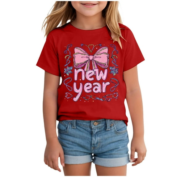 Drie New Year Tshirt 2025 Printed Short Sleeve T Shirt Tops Casual ...