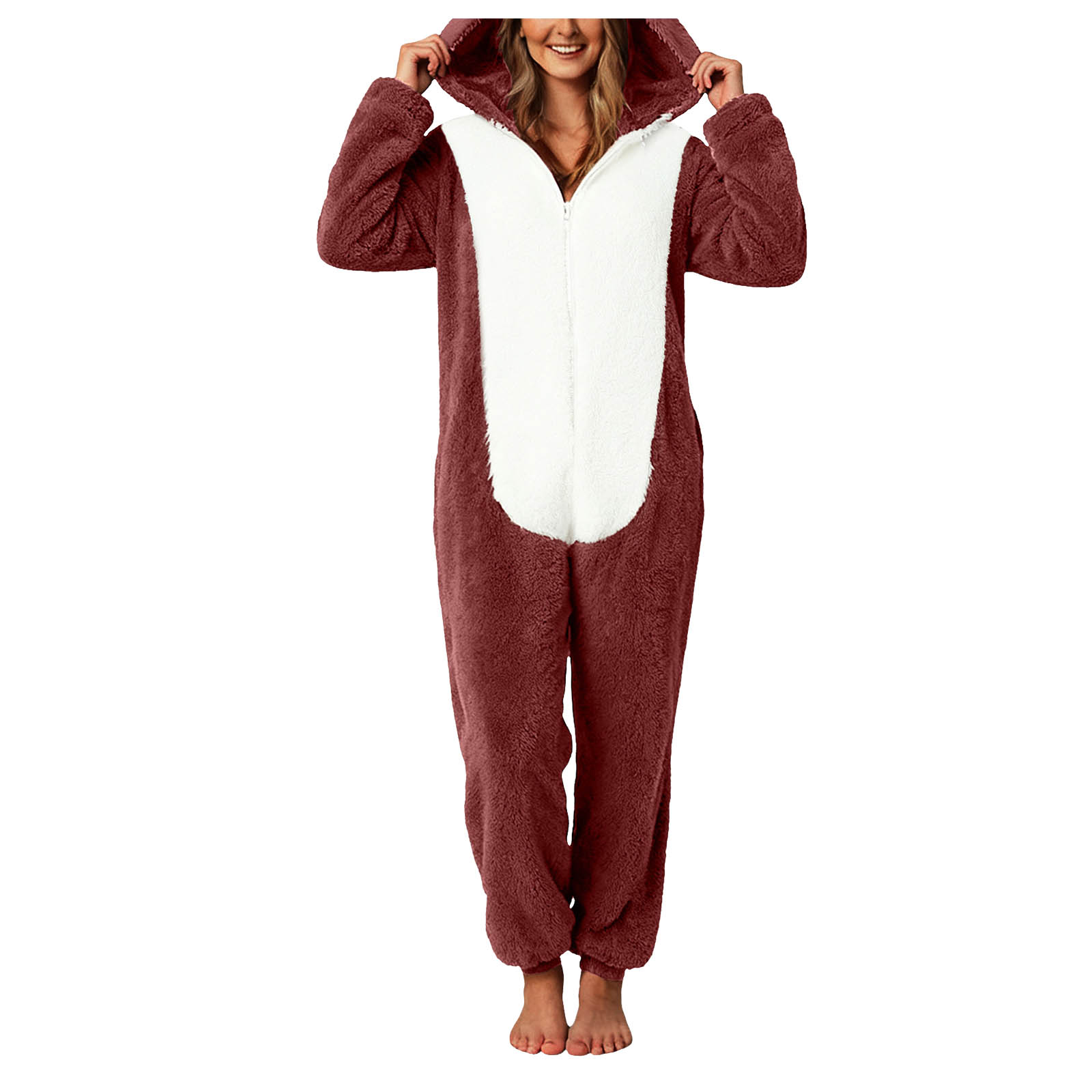Drie Onesie Adult Adult Onesie Pajamas for Women, Teddy Fleece Womens ...