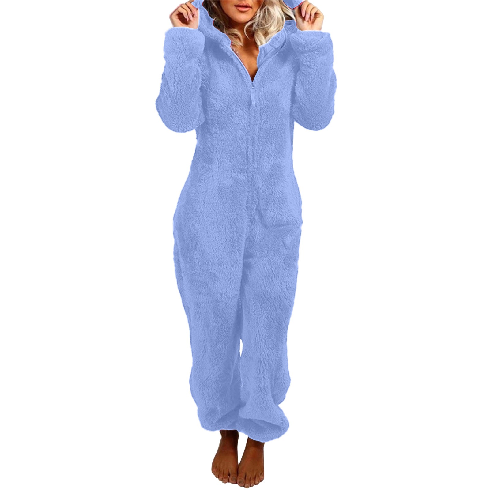 Drie Onesie Pjs for Women Womens Fleece Onesie Pajamas Winter Warm ...