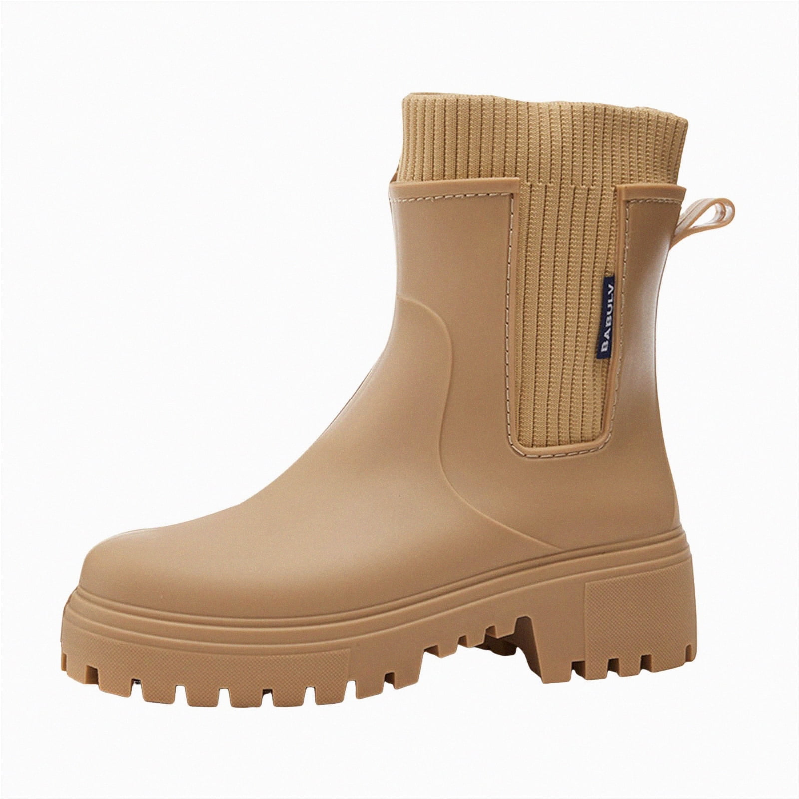 Drie Rubber Boots for Women Women’s Waterproof Chelsea Bootie – Plush ...