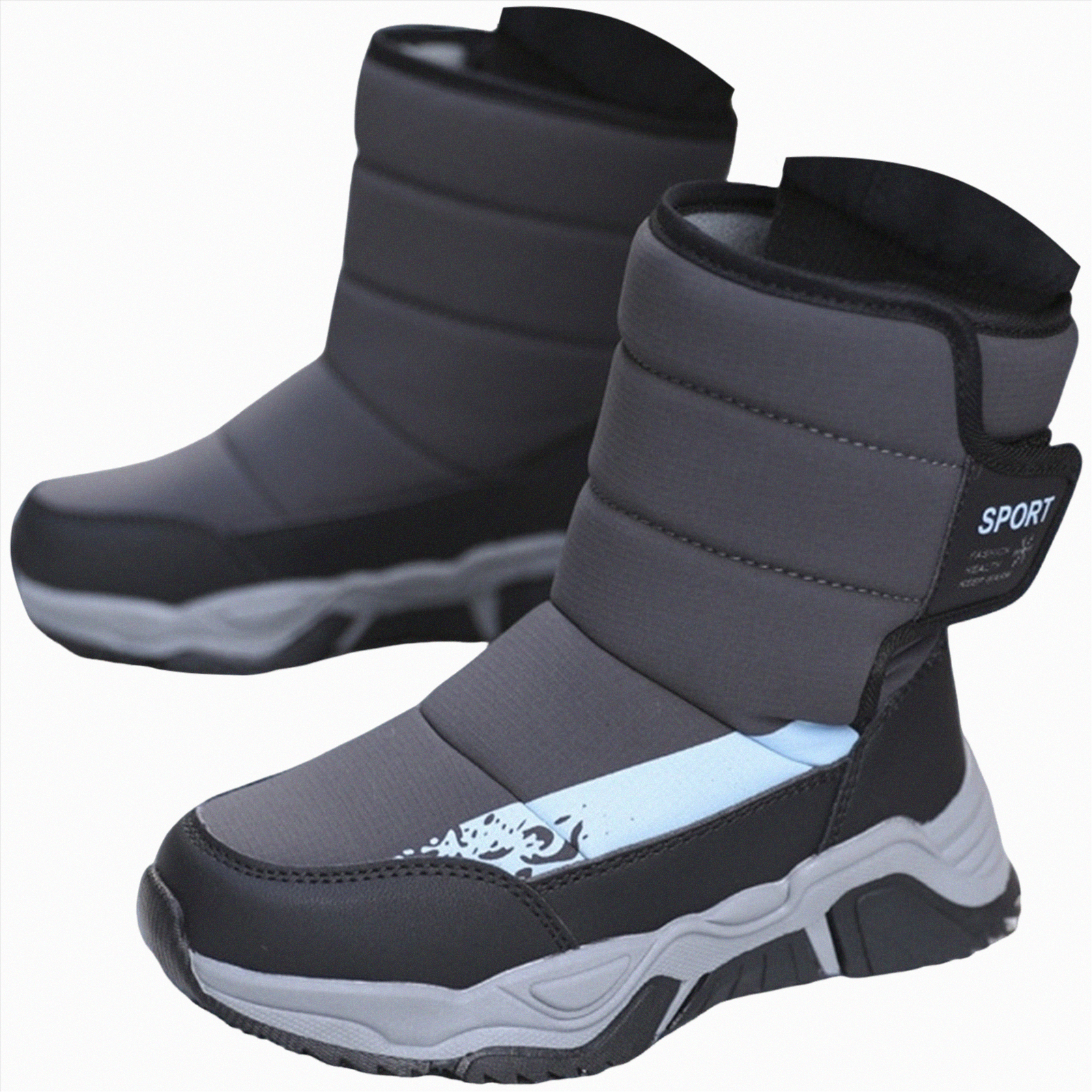 Drie Snow Sled Ki'ds Snow Boots for Bo'ys Gi'rls Waterproof Warm Winter ...