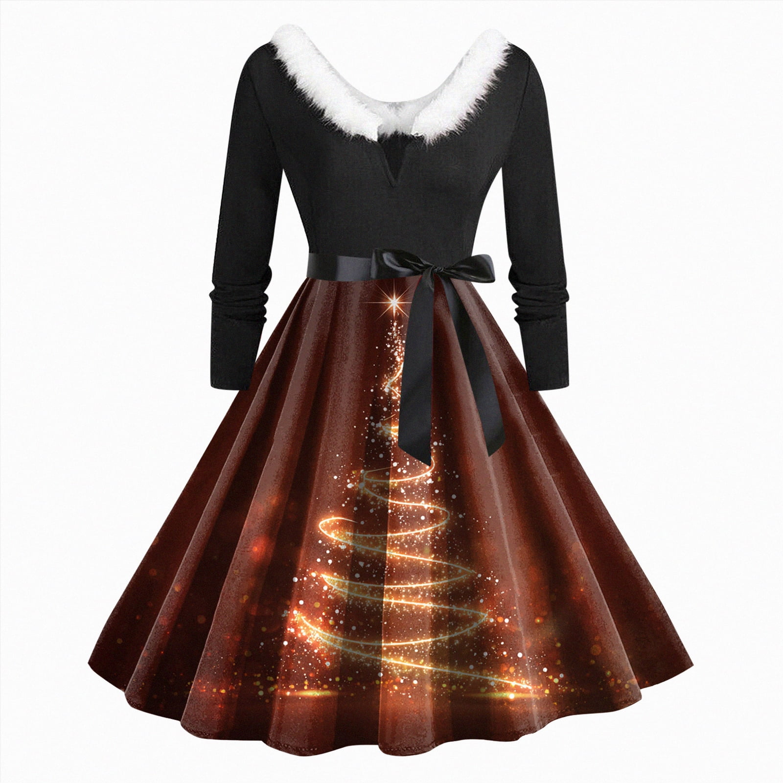 Drie Snowflake Dress for Women Womens Christmas Dresses V-Neck Audrey ...