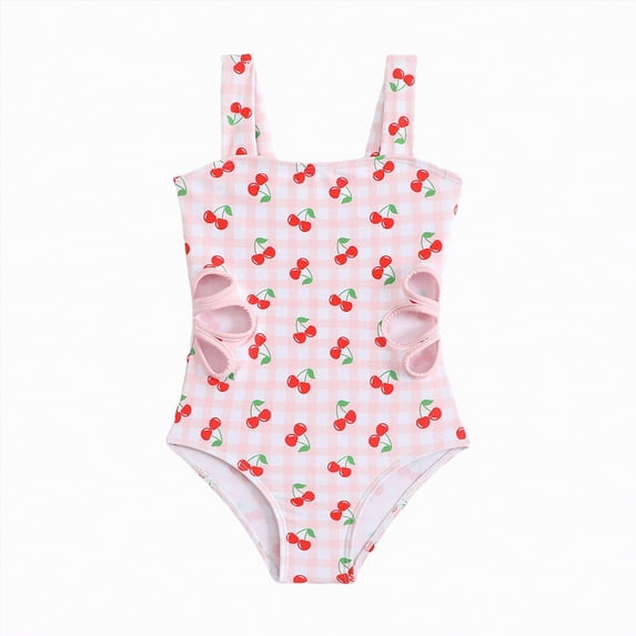 Drie Swimsuit One Piece Girls Daisy Beach Sport One Piece Swimsuit Red ...