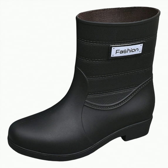 Drie Womens Rubber Boots Women’s Waterproof Chelsea Bootie – Plush ...