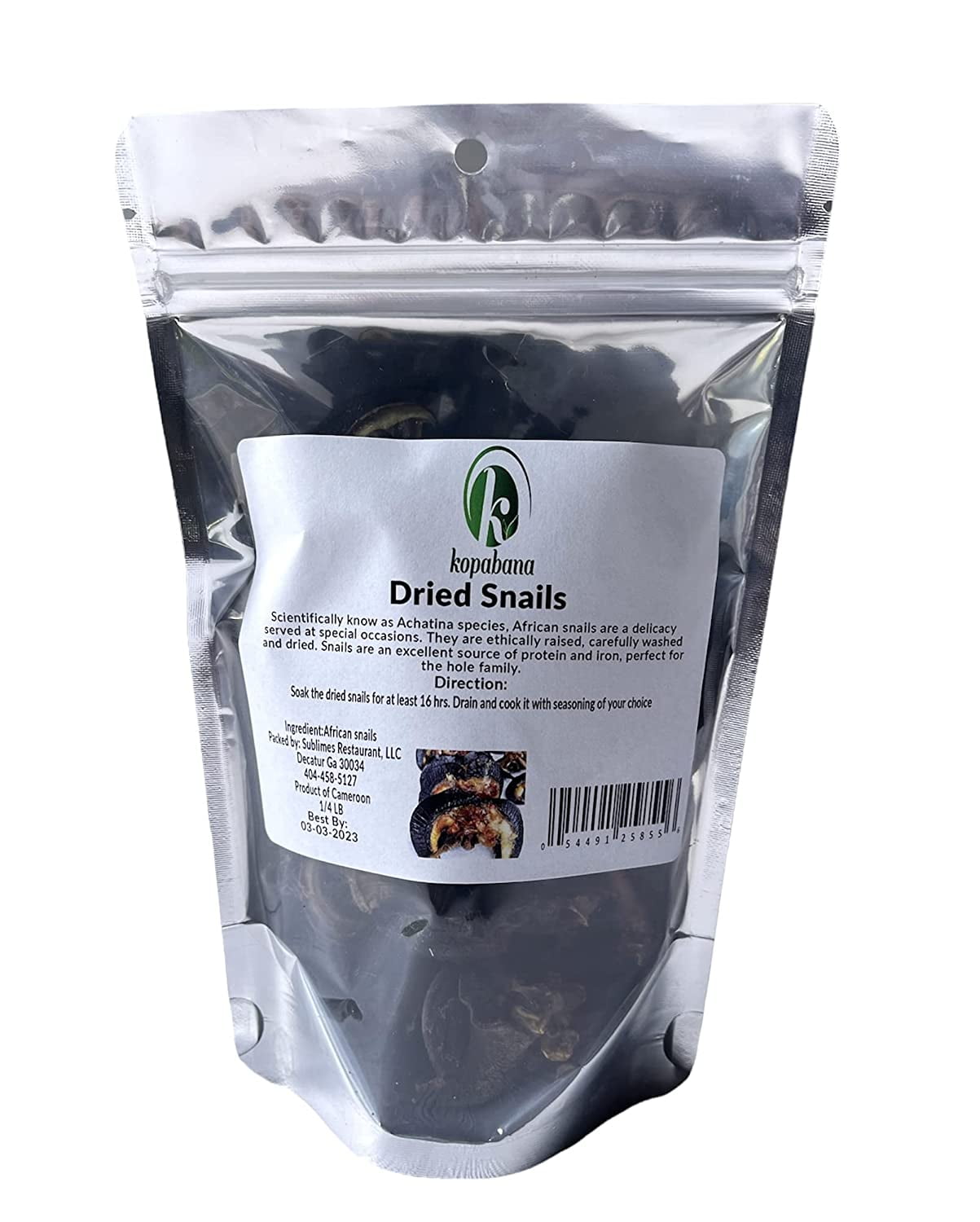 Dried African snails| For Stewing or grilling| Various sizes| 4 oz ...