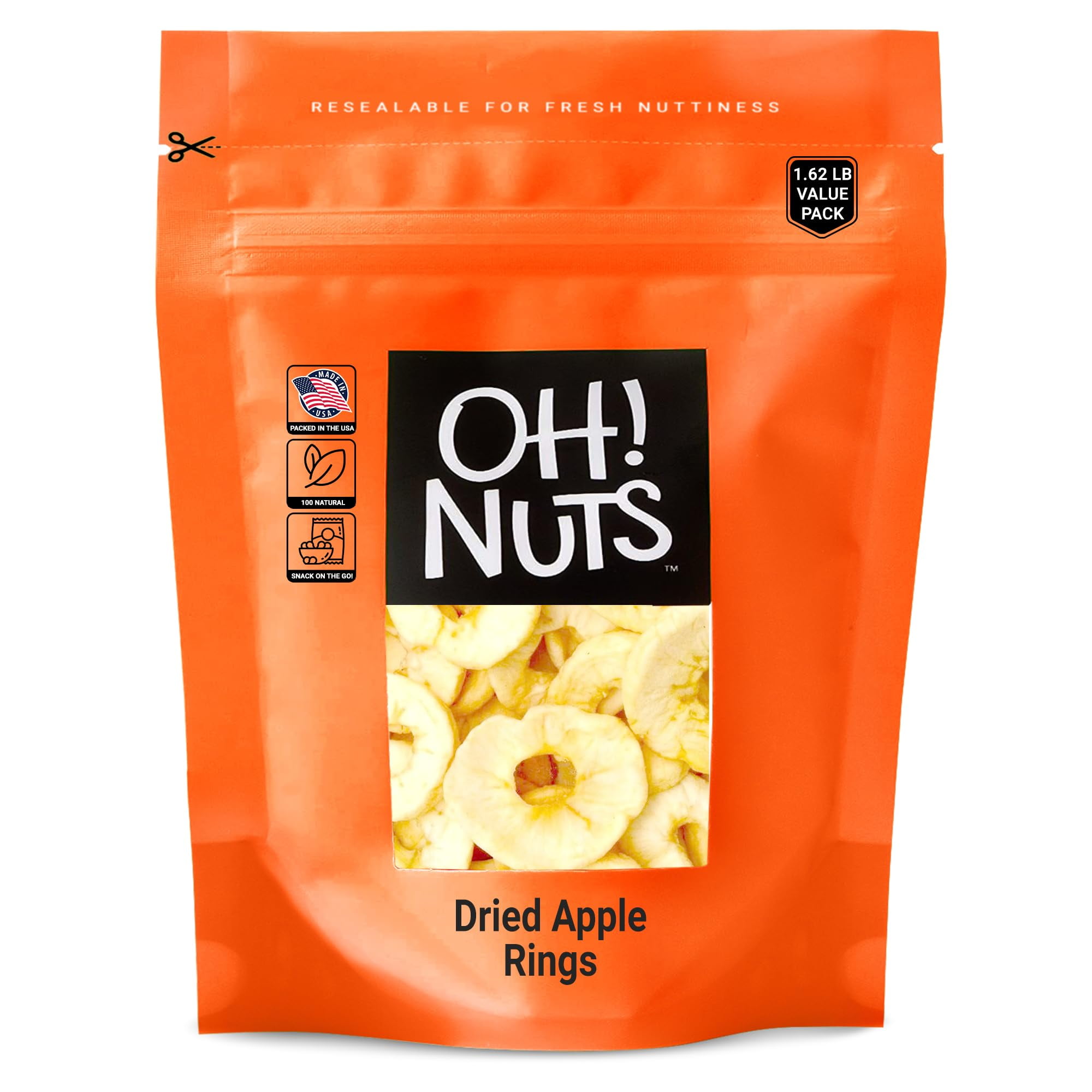 Dried Apple | 26 XEF1 oz - Dried Fruit Rings | Less Sugar Added ...