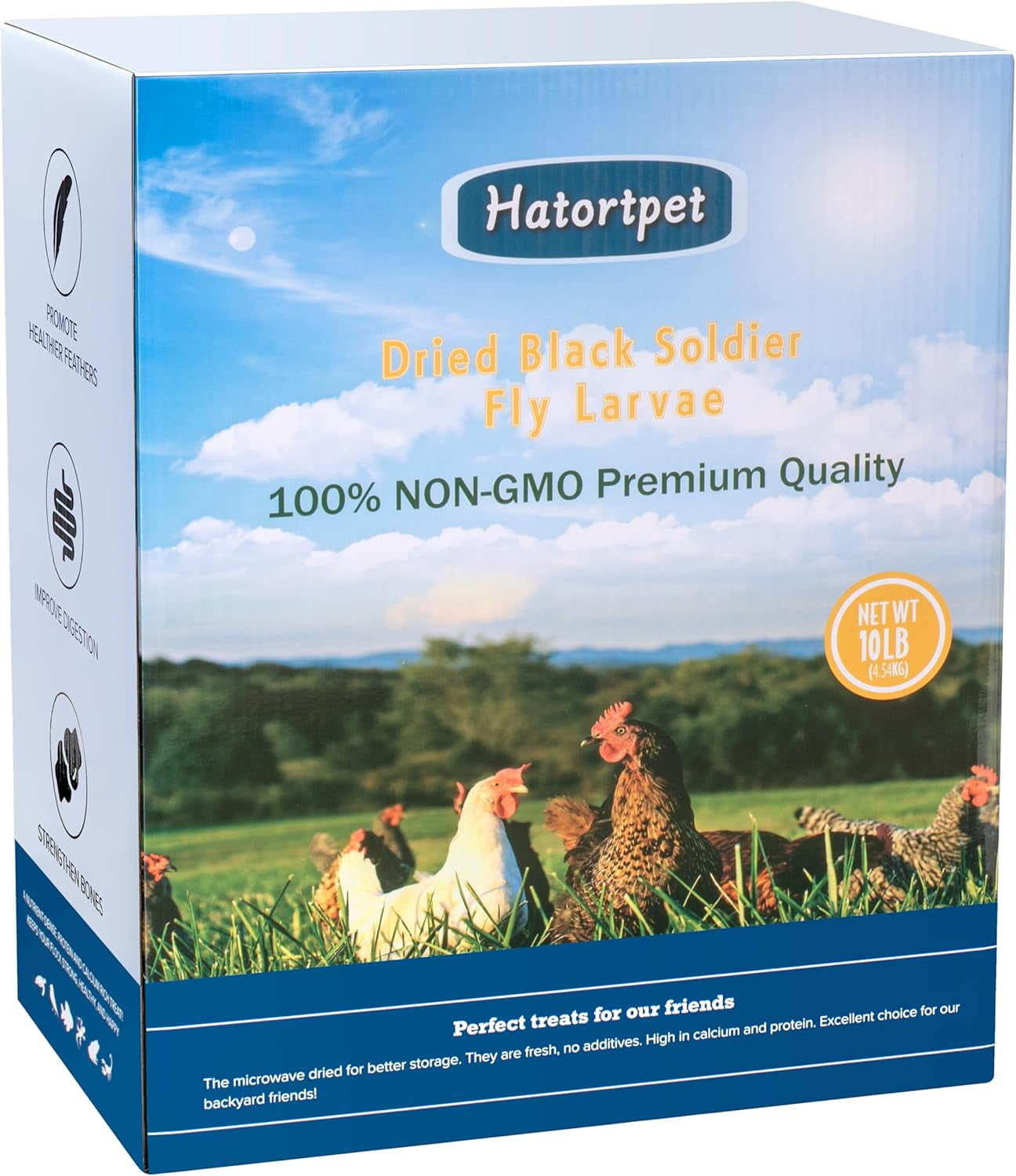 Dried Black Soldier Fly Larvae 10LB-Pure Natural Non-GMO BSF Larvae for ...