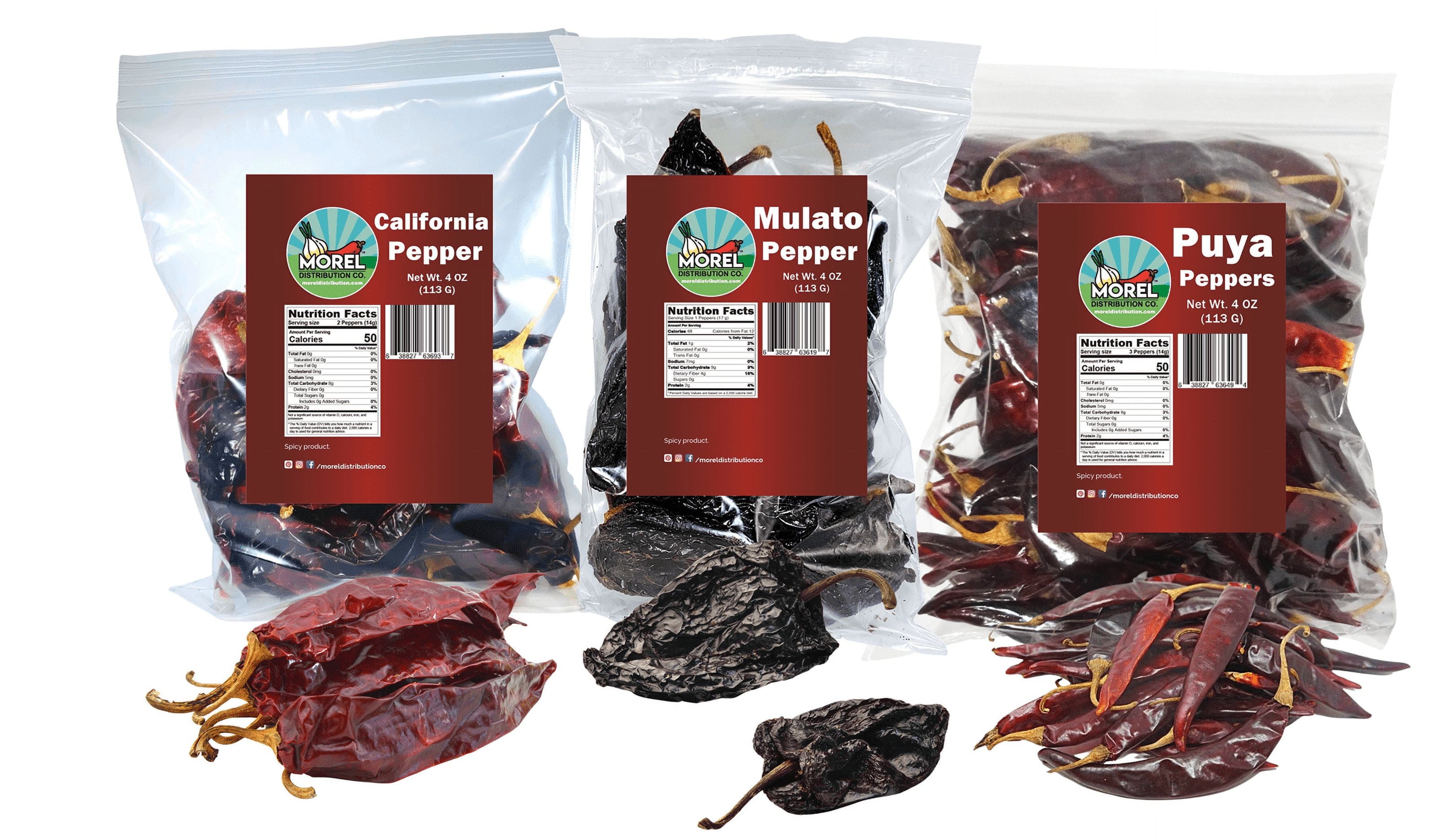 Dried Chile Peppers Variety Pack (12 oz Total) California Chiles ...
