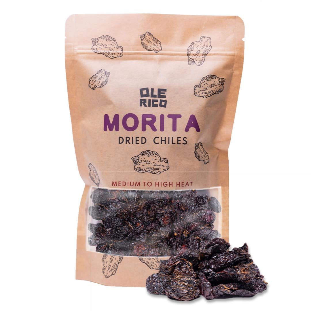 Dried Chipotle Chile Peppers - Whole - 4 oz Resealable Bag by Ole Rico ...