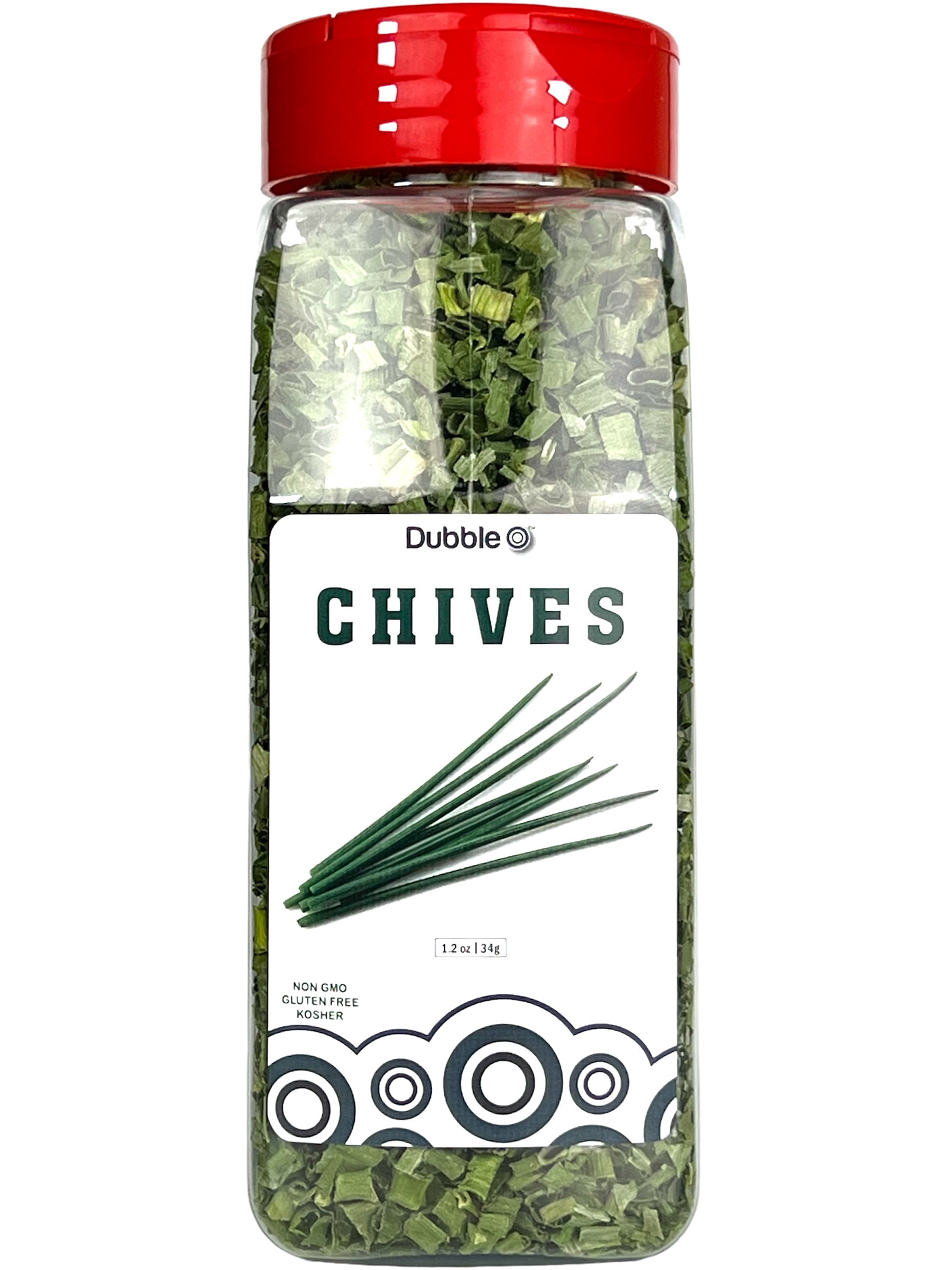 Dubble O Brand Dried Chives, 1.2 oz - Non GMO, Kosher, Halal, Gluten ...