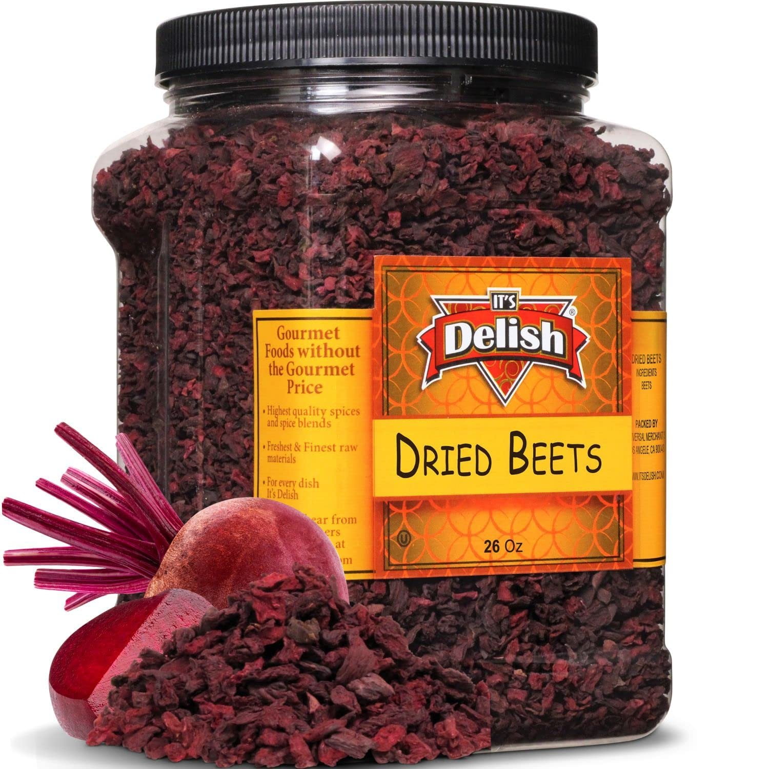 Dried Chopped Beets by Its Delish, 26 OZ Jumbo Container Gourmet ...