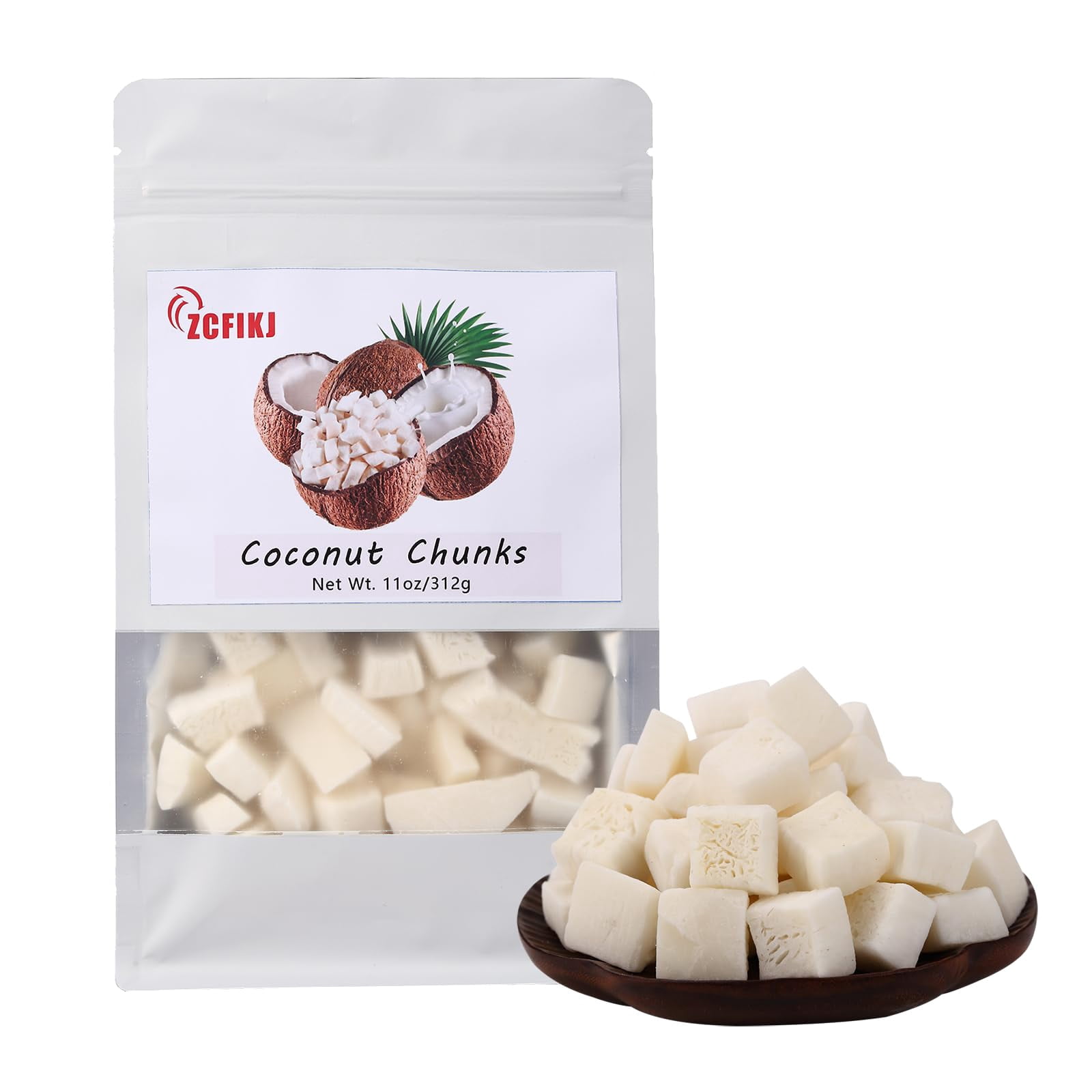 Dried Coconut Chunks 11oz/312g,Natural IEF31 Freeze Dried Fruit Coconut ...
