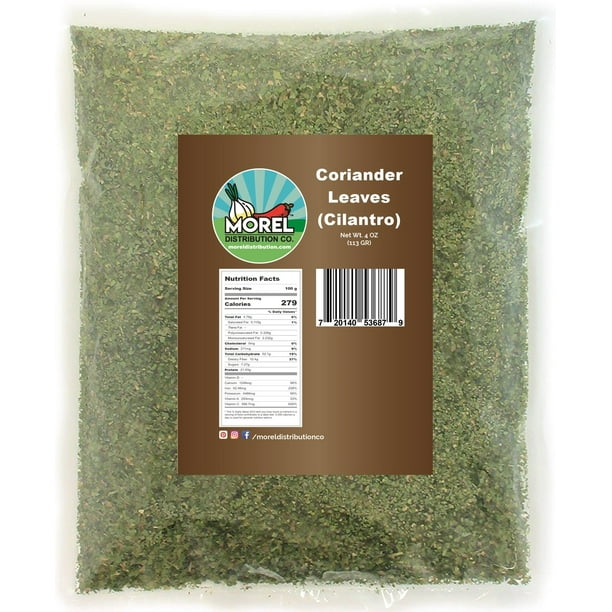 Dried Coriander Leaves. Cilantro Leaf, Cut and Sifted. 4 oz - Walmart ...
