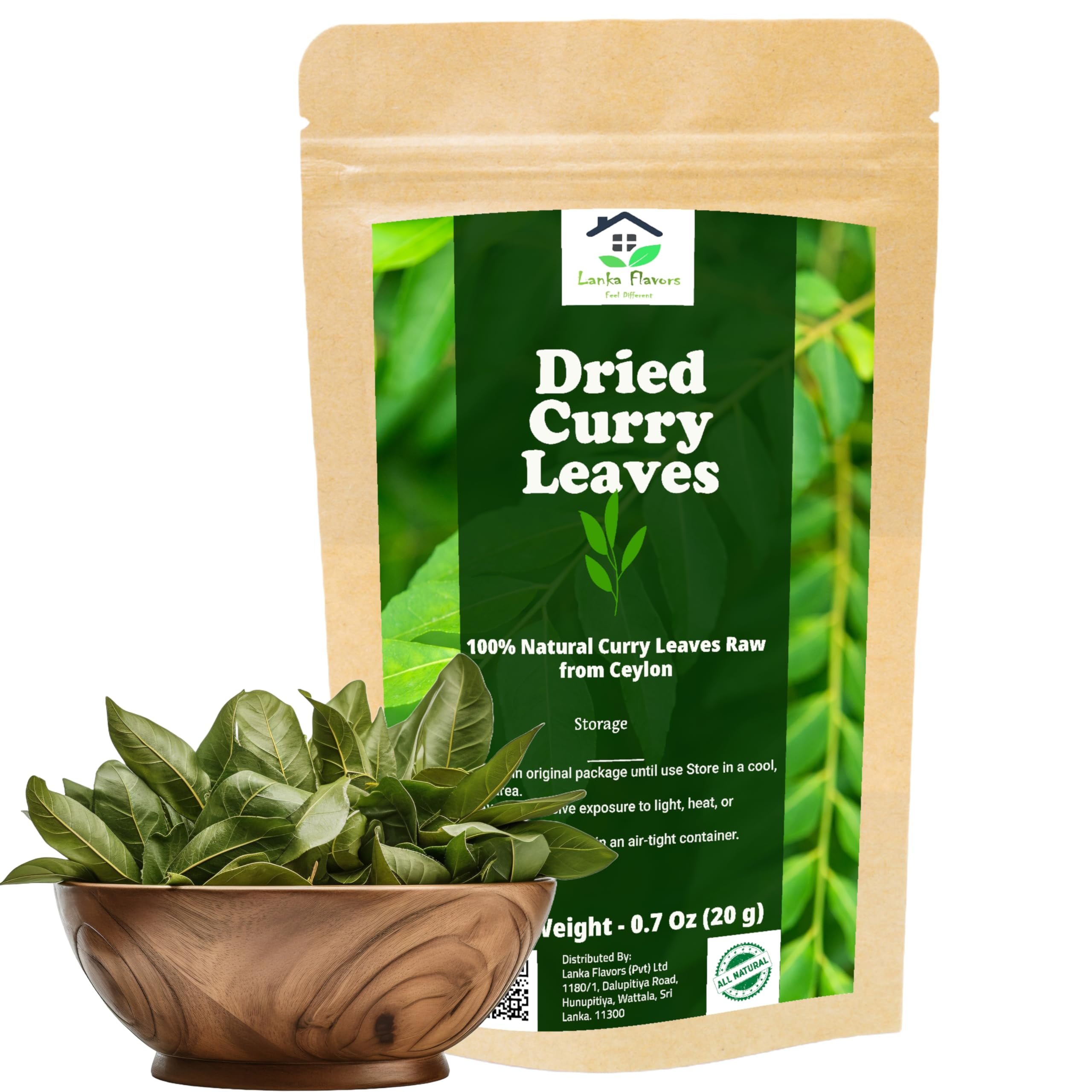 Dried Curry Leaves 0.7 KEF28 Oz (20 g) Whole Herbs Leaf for Asian ...