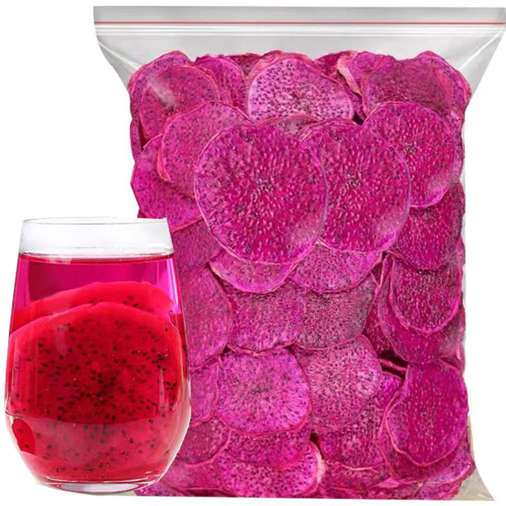 Dried Dragon Fruit Chips AKF18 7.05 oz Dried Snacks Pitaya Fruit Chips ...