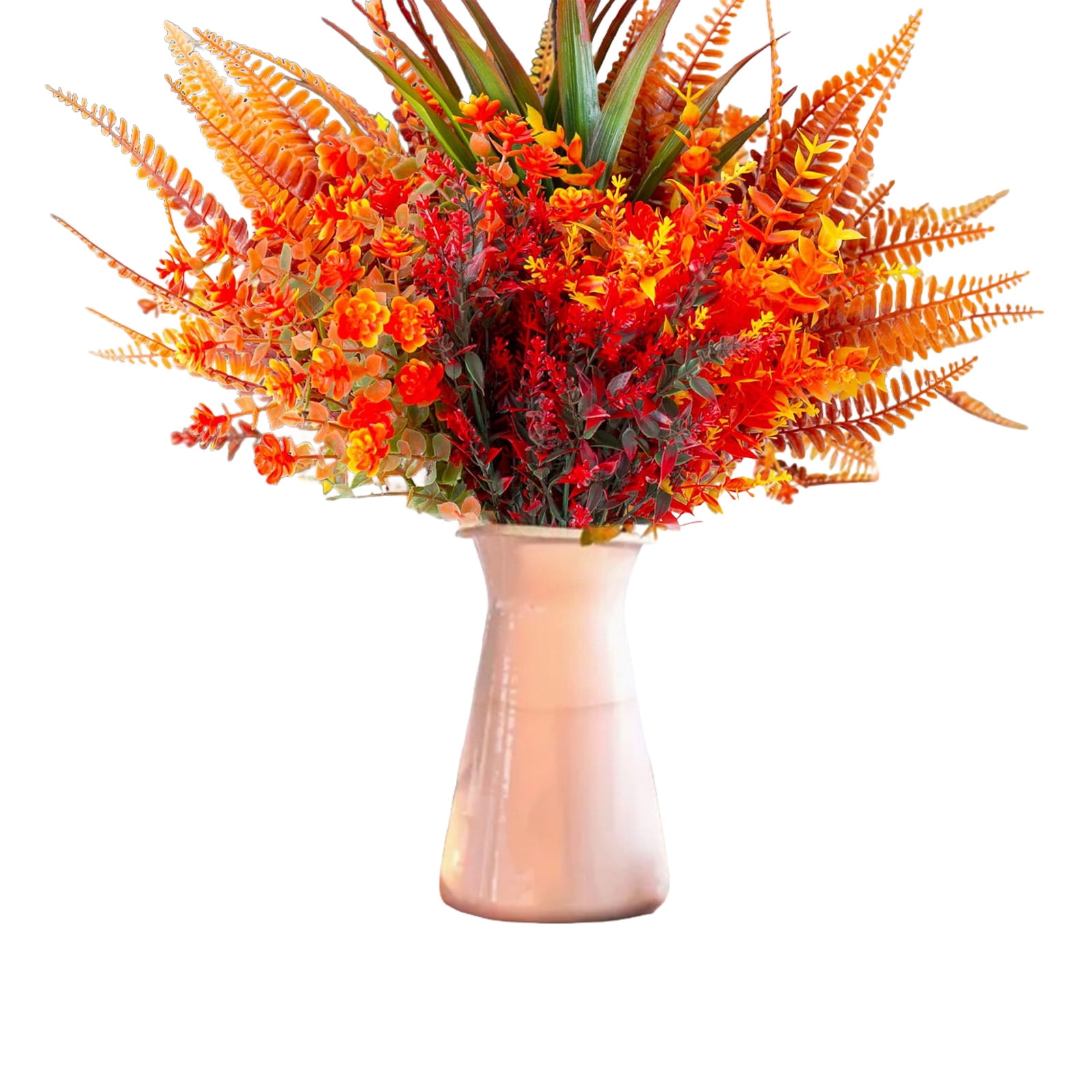 Dried Fall Leaves & Wheat Stems Bundle - Autumn Thanksgiving Home Decor ...