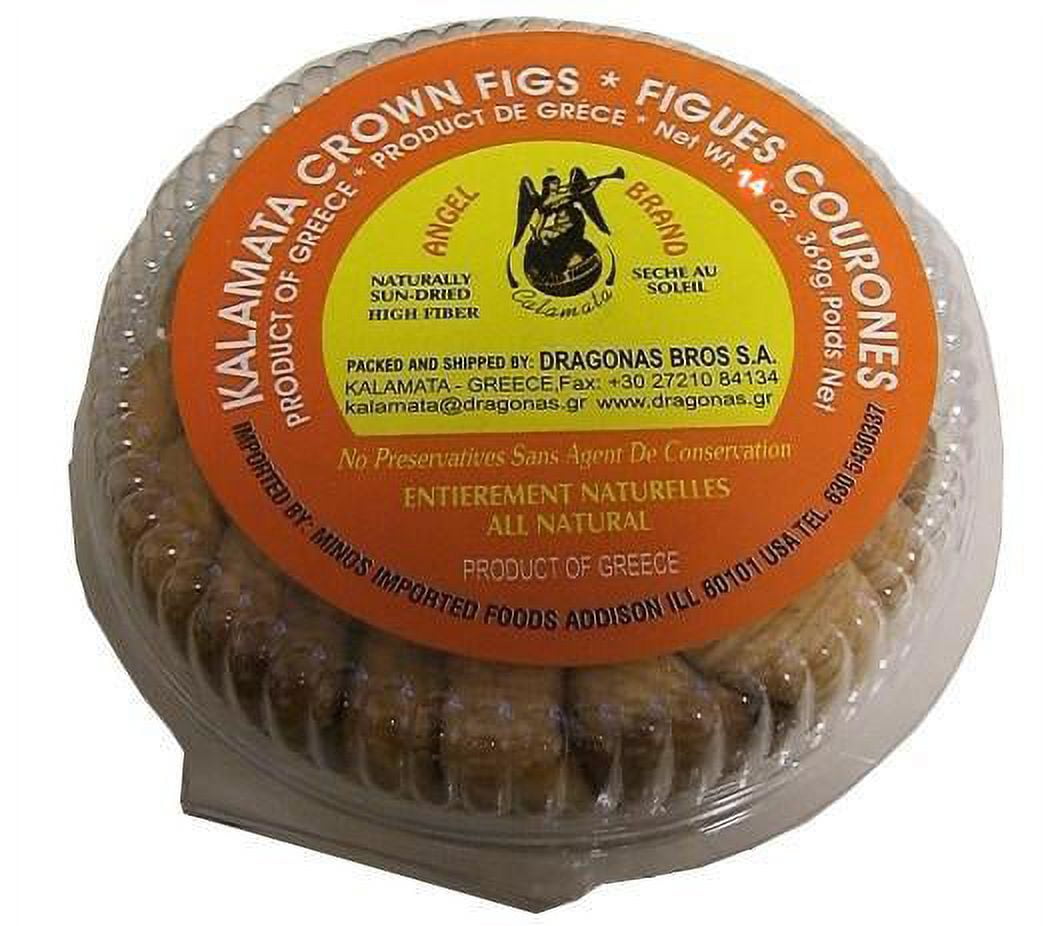 Dried Figs, Kalamata Crown, (Dragonas) Angel, ROUND Pack, 14 oz ...