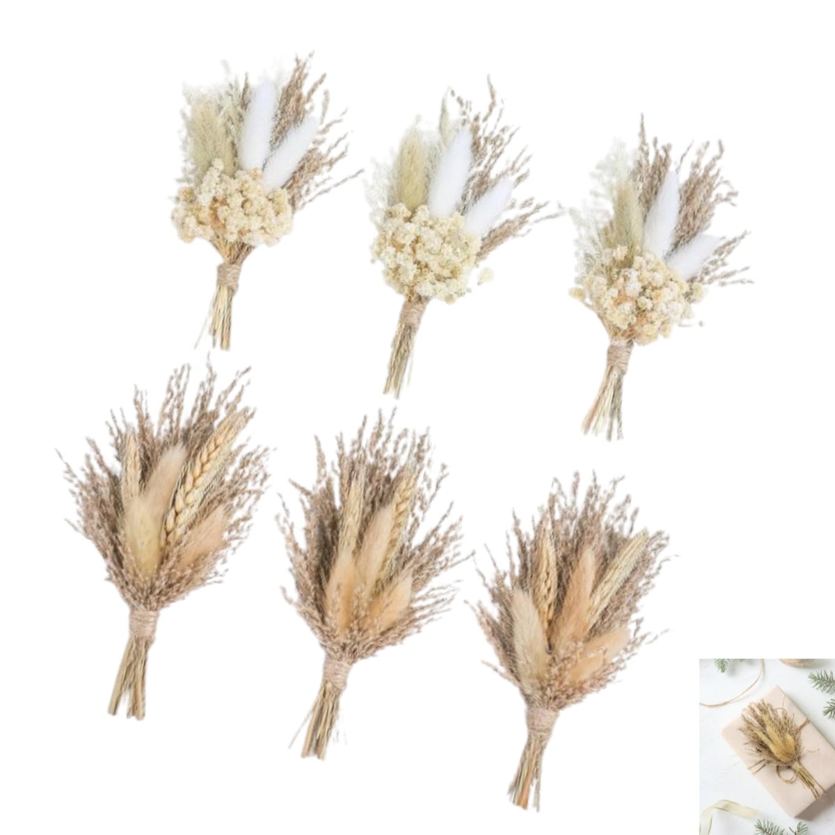 Dried Flower Bouquets for Card Wedding Favour Box,Small Dry Bouquet ...