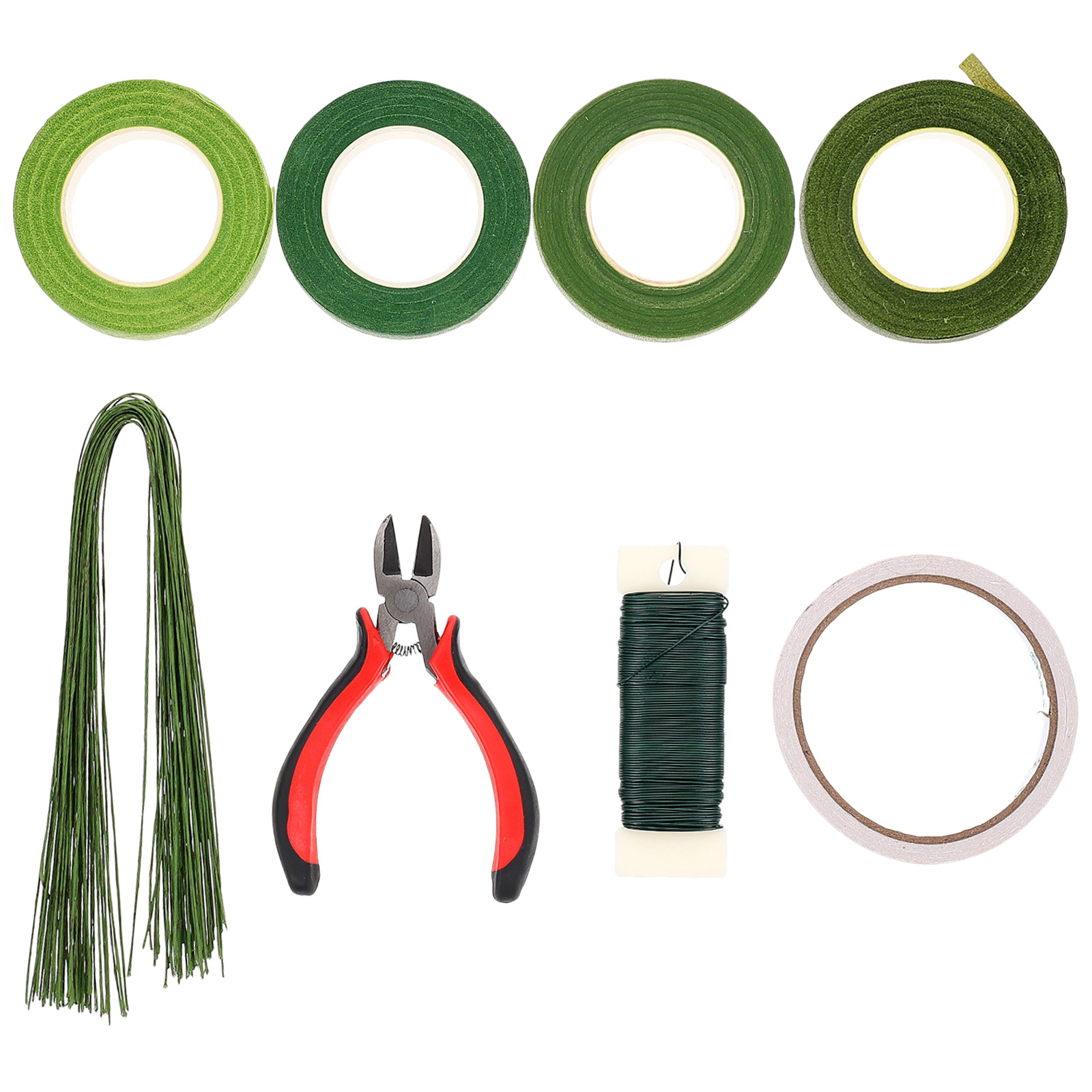 Dried Flower DIY Tools Green Florist Wires Leaf Tape Artificial Stem ...