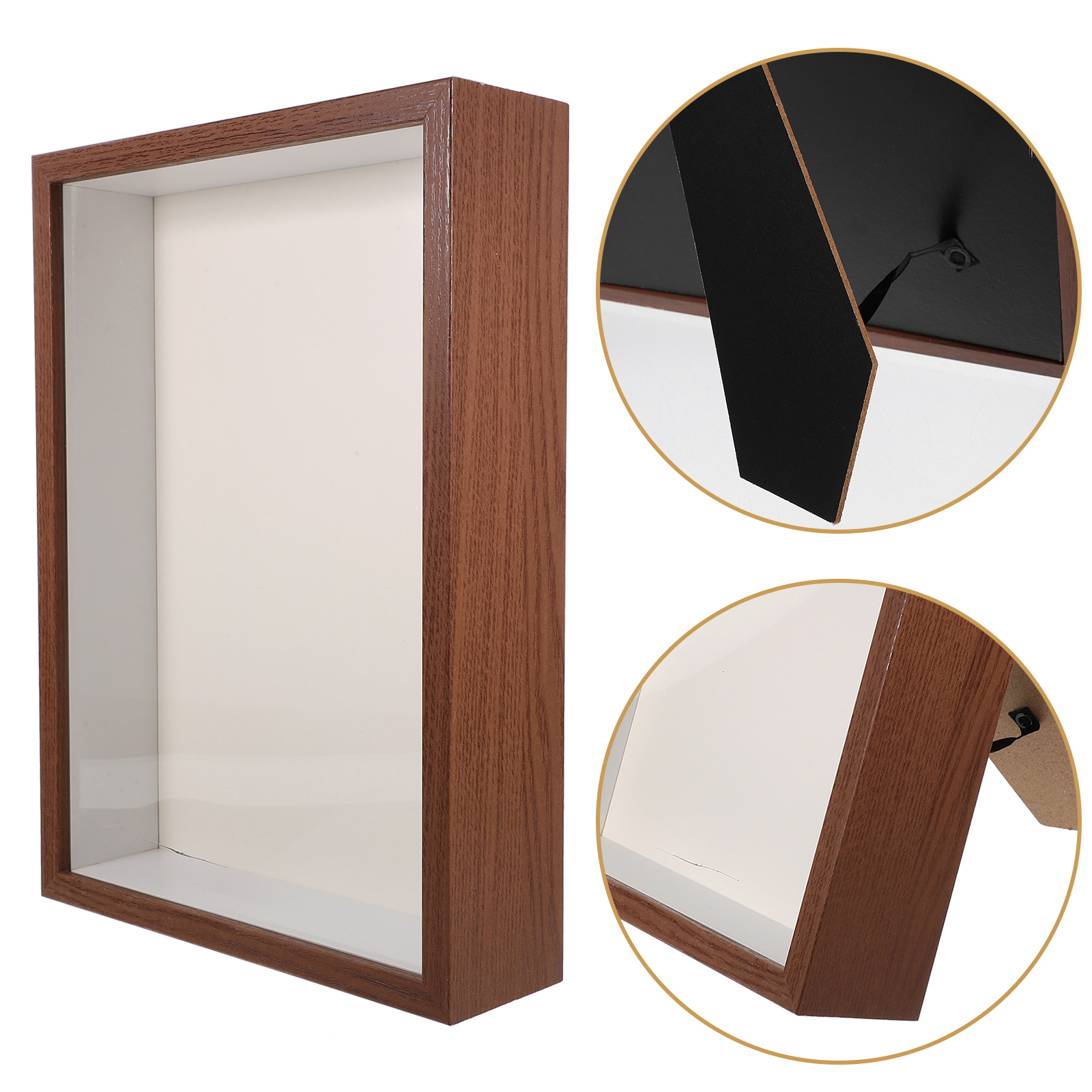 COMPUKAS Wood Dried Flower Frames Walnut Color 1Pack - Walmart.com