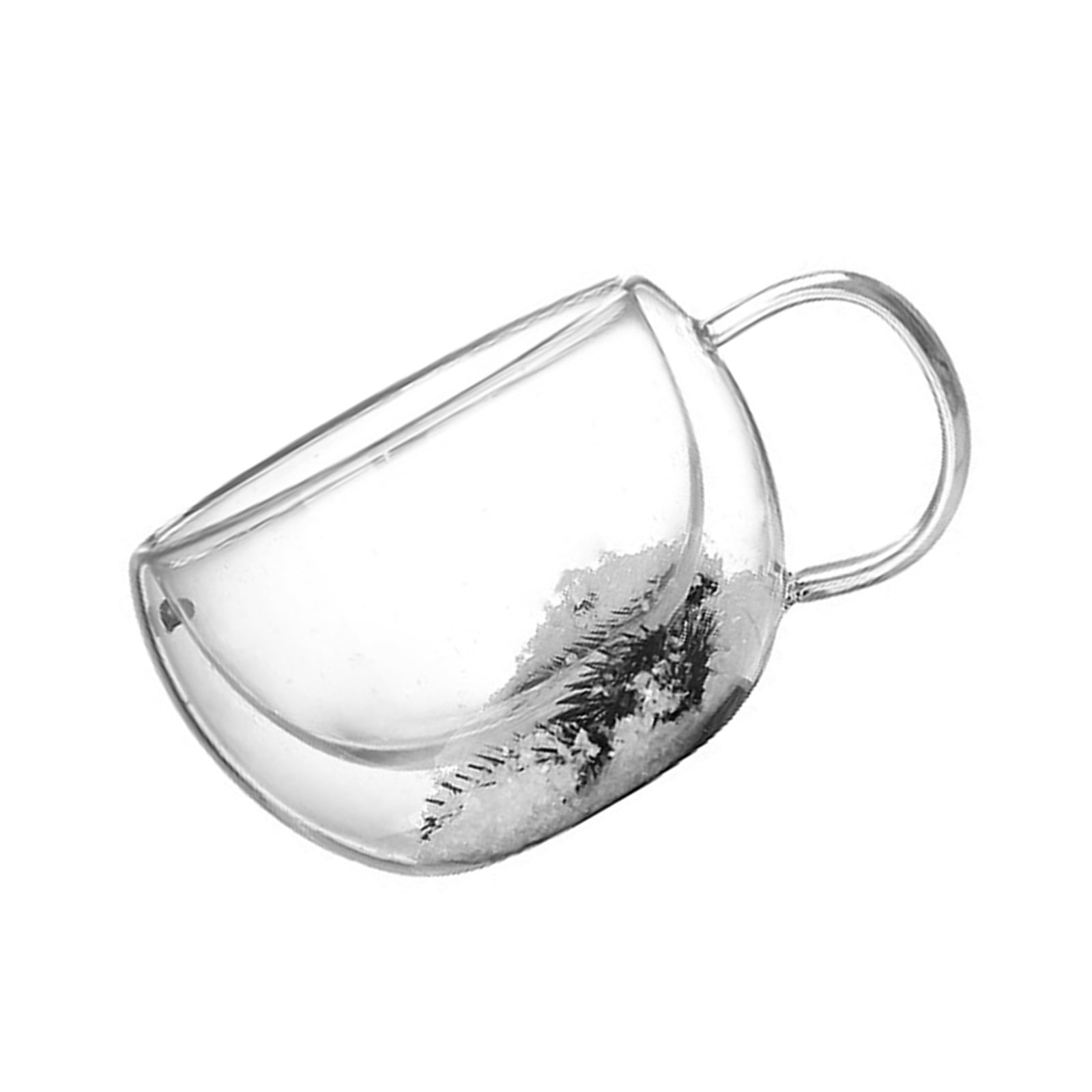 Dried Flower Double Wall Glass Water Cup Portable Coffee Drinking Mug ...
