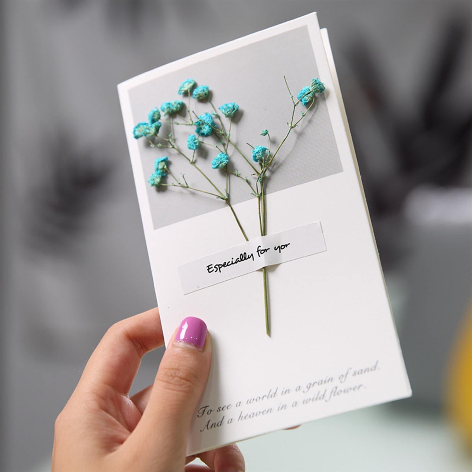 Dried Flower Greeting Cards Mother's Day Cards Valentine's Day Cards ...