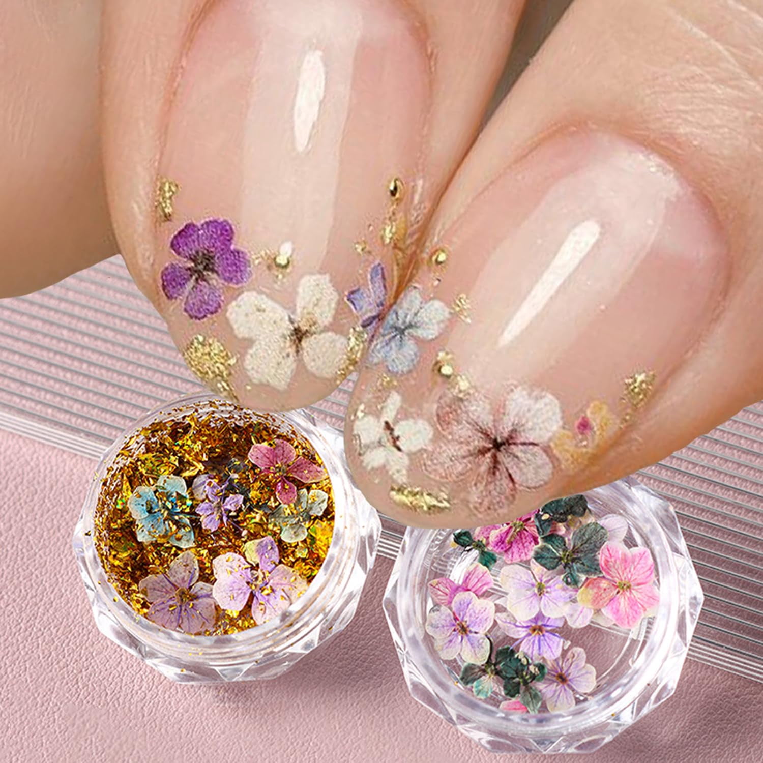 Dried Flower for Nails TMA2 -3D Art Dried Art Sticker ins Japanese ...