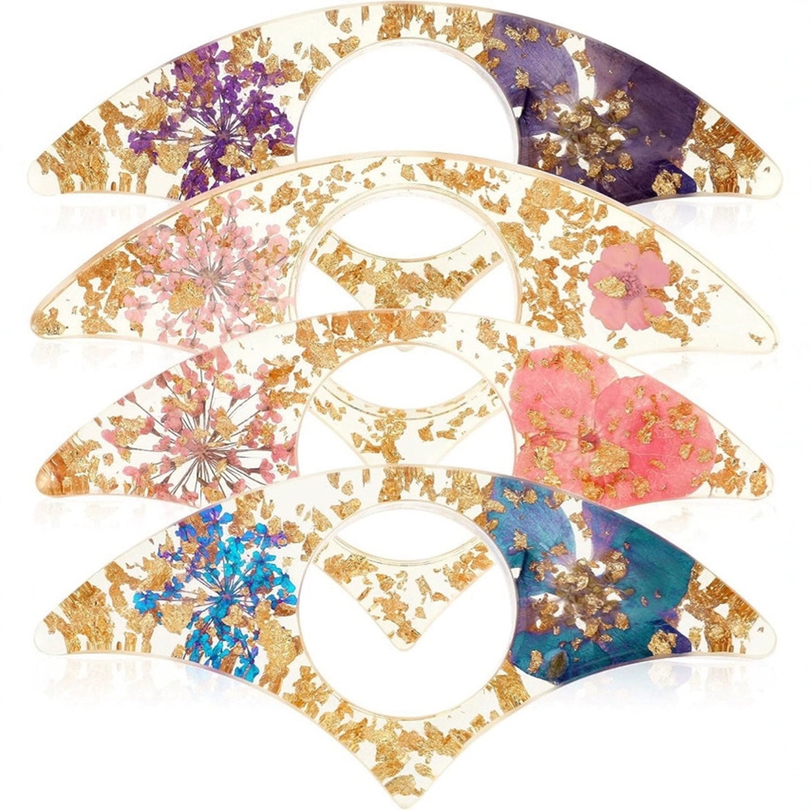 Dried Flower Resin Book Page Marker Thumb Finger Page Divider Bookmarks ...