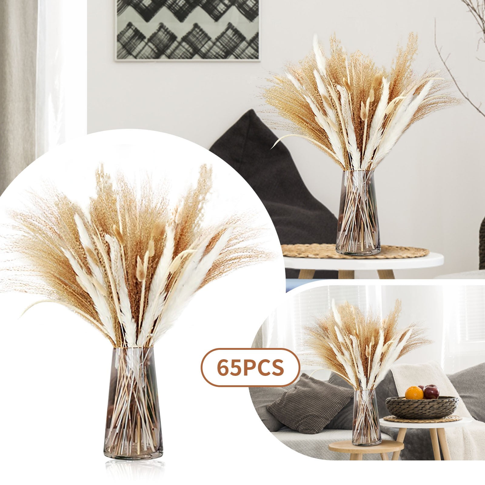 Dried Flowers 65 45cm Exaggerated Flower Arrangement Boho Family ...