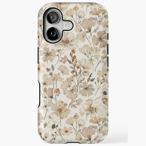 Dried Flowers Vintage Pressed Botanical Design for iPhone 17 11 12 13 ...